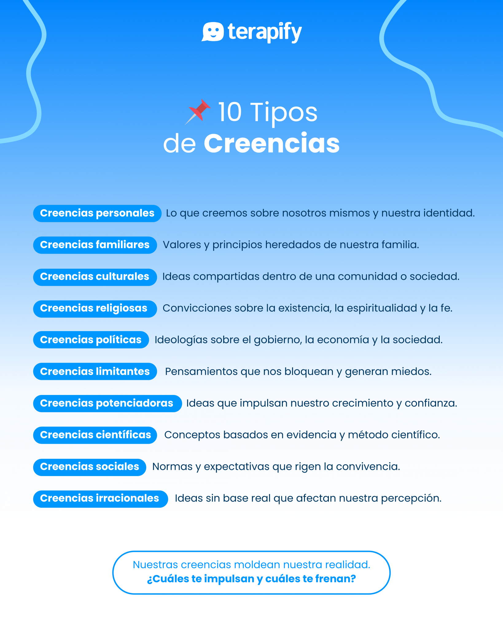 10 ejemplos de creencias que definen tu vida - Terapify